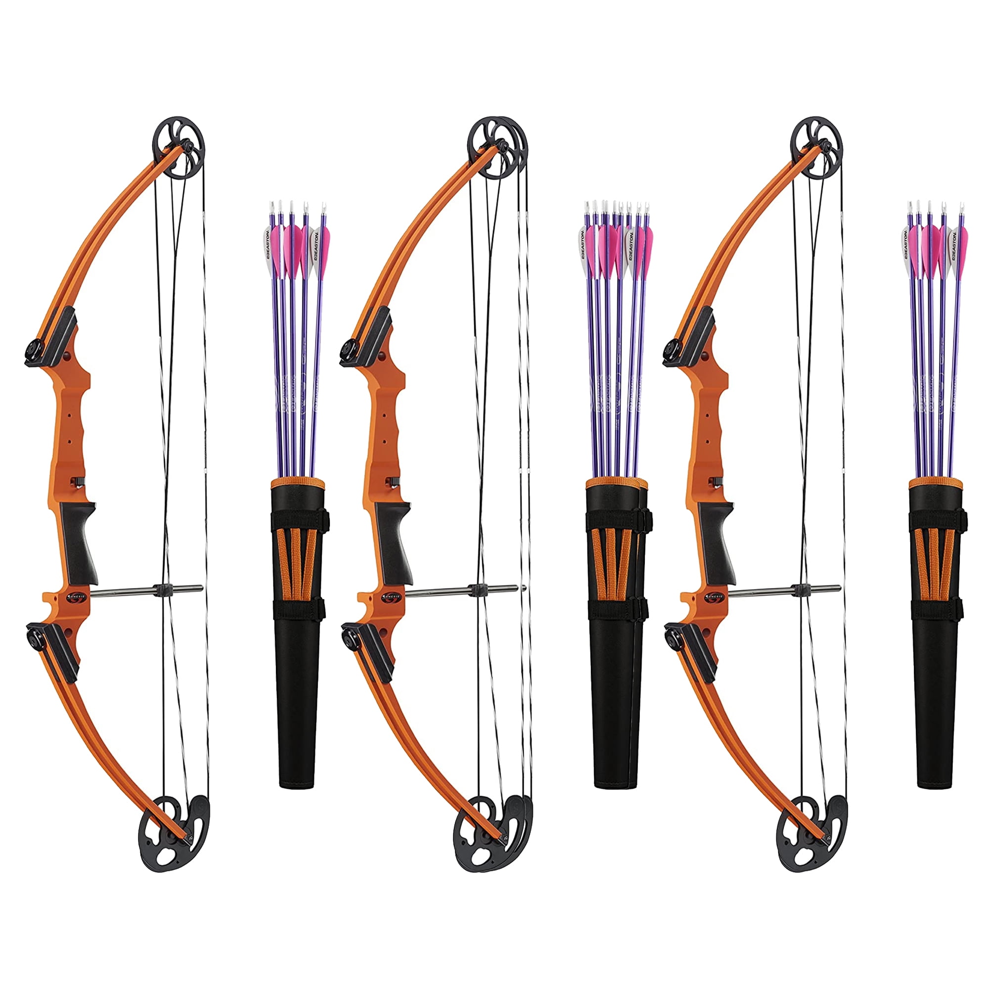 Genesis Archery Original Left-Handed Compound Bow Kit (3 Pack ...