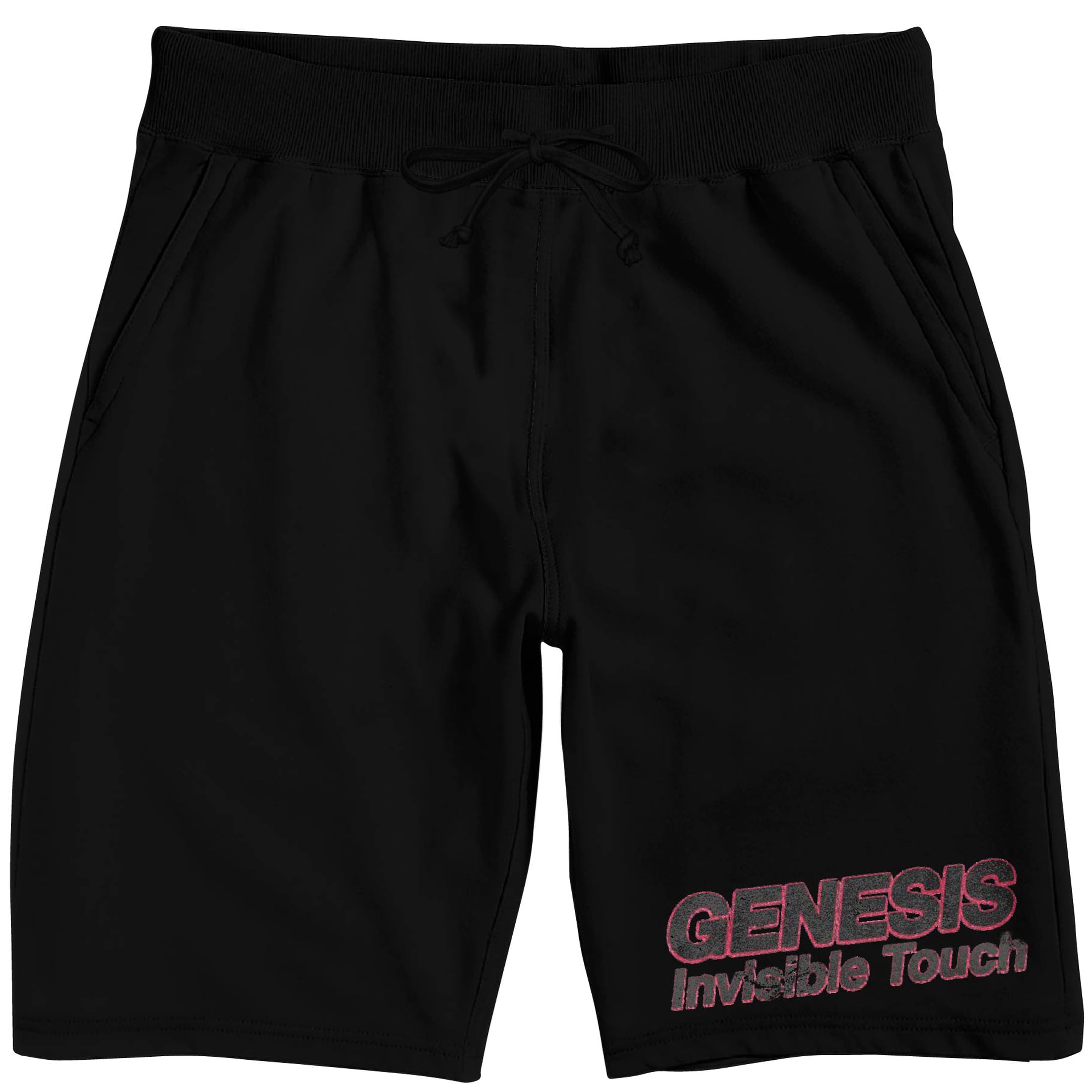 Genesis Band Logo Men's Black Lounge Shorts With Drawstring-Medium ...