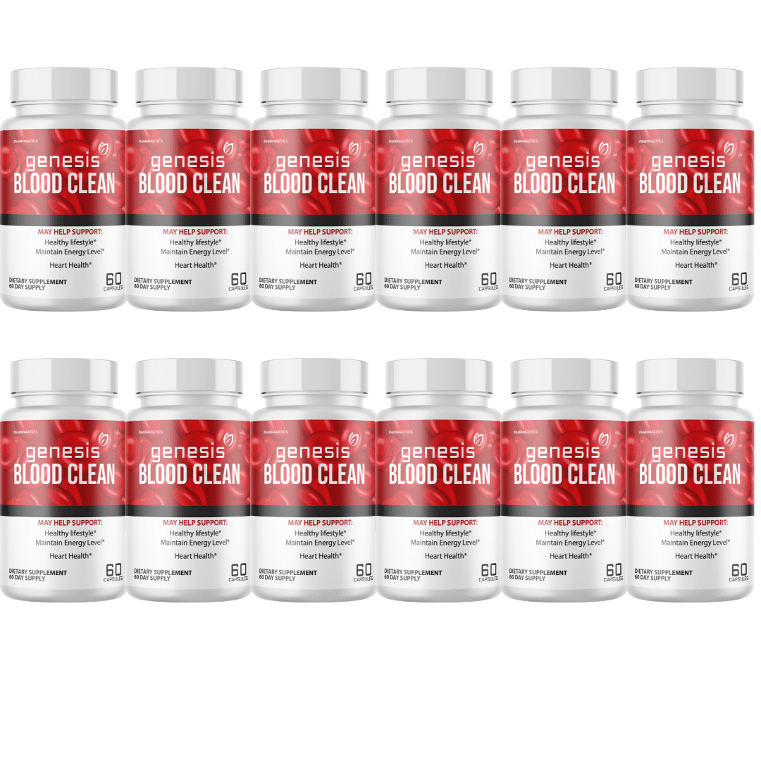 Genesis Blood Clean Capsules to Support Blood Sugar & Pressure - 12 ...