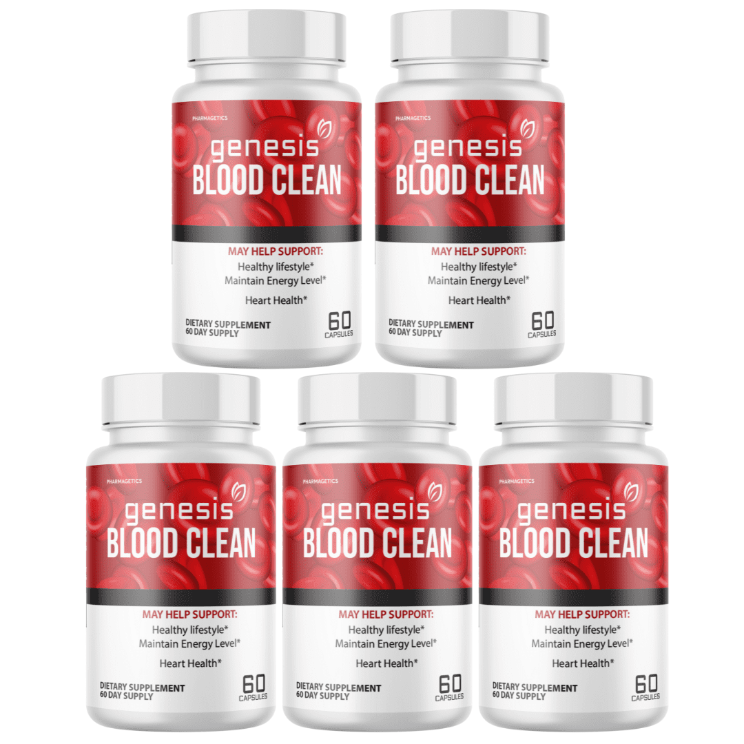 Genesis Blood Clean Capsules to Support Blood Sugar & Pressure - 5 ...
