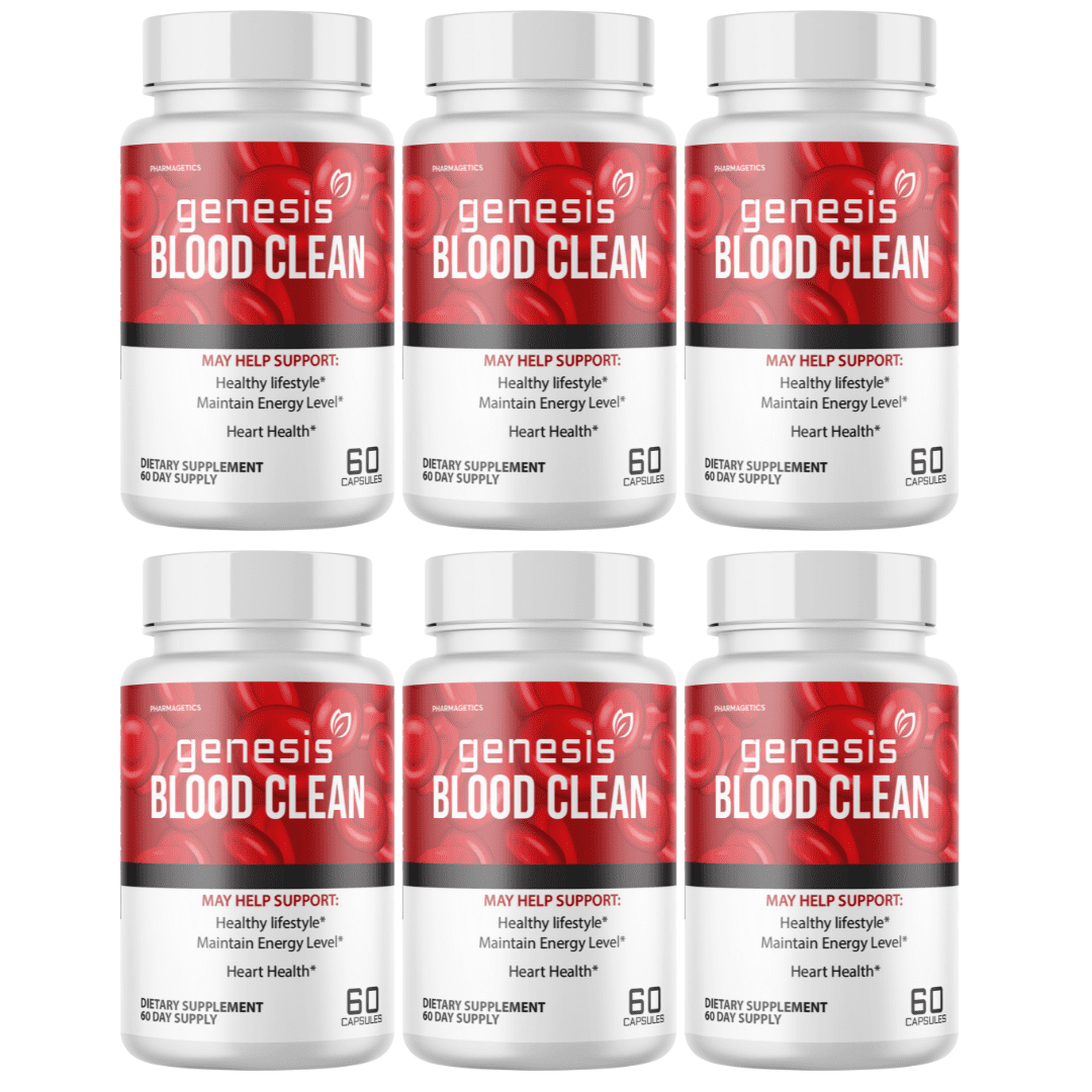 Genesis Blood Clean Capsules to Support Blood Sugar & Pressure - 6 ...