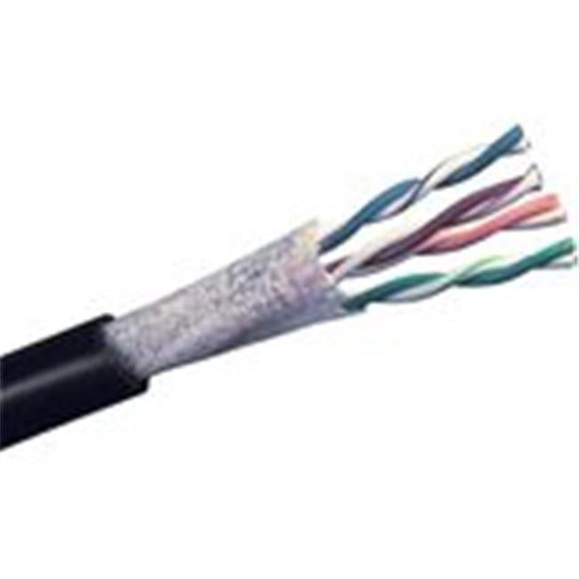Genesis Cable Systems 50901008 1000 ft. 24 AWG Cat5e Underground Black ...