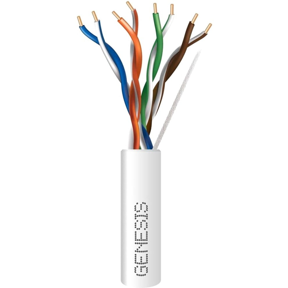 Genesis 4-Pair Category 6 Riser Cable, White, 1000 FT. Pull Box ...