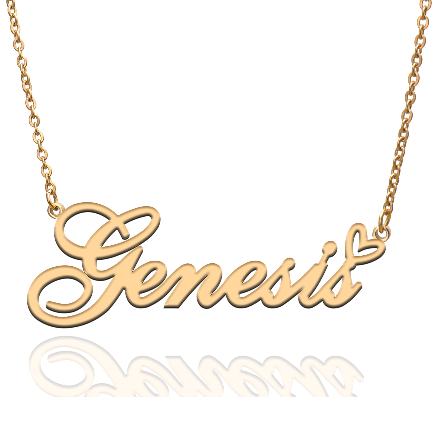 Genesis Custom Name Necklace Customized Personalized Plated Name ...