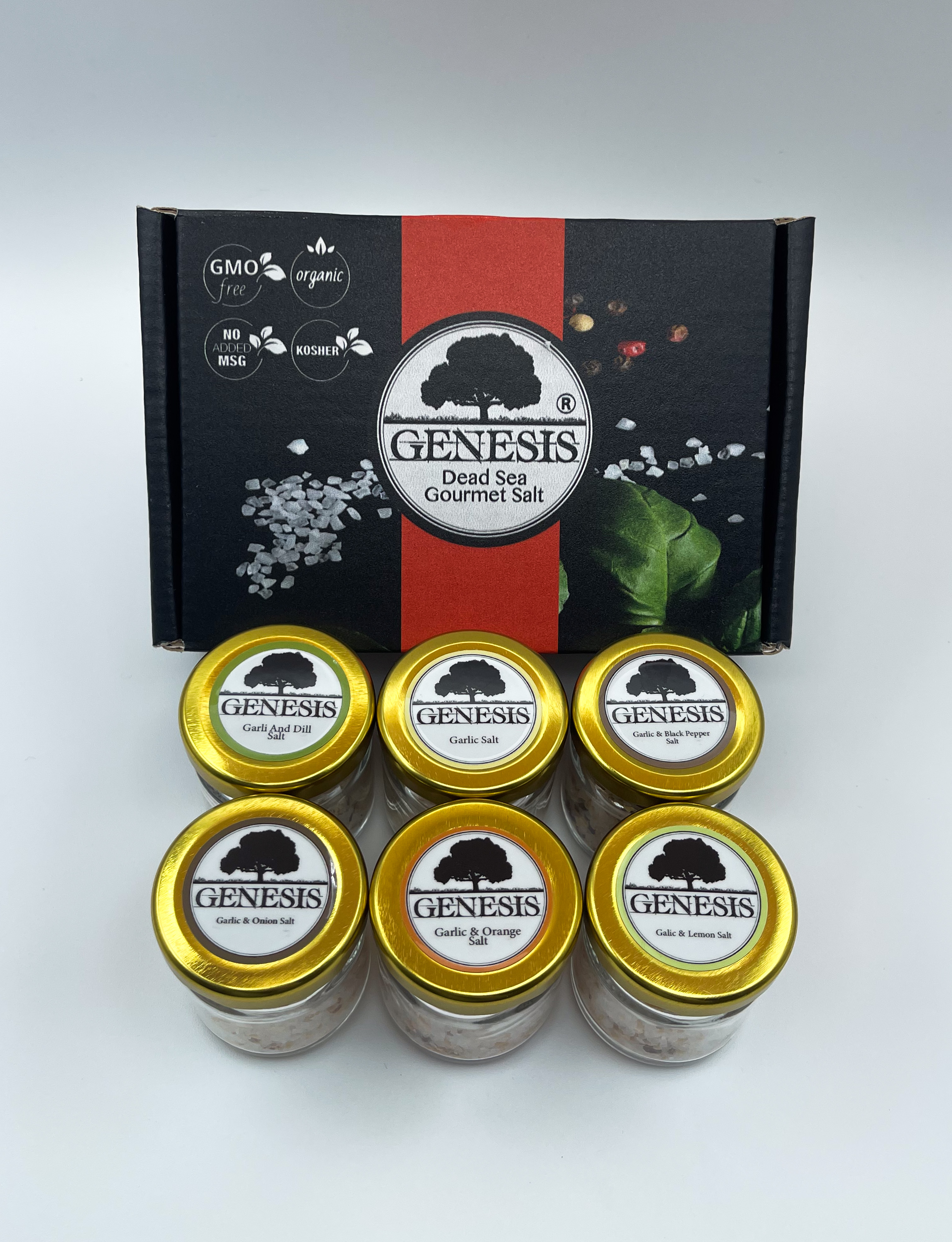 Genesis Dead Sea Gourmet Salt Garlic Glee Sample Set 6 Pack - Walmart.com
