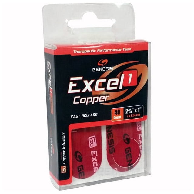 Genesis Excel Copper 1 Performance Tape Red - Walmart Business Supplies