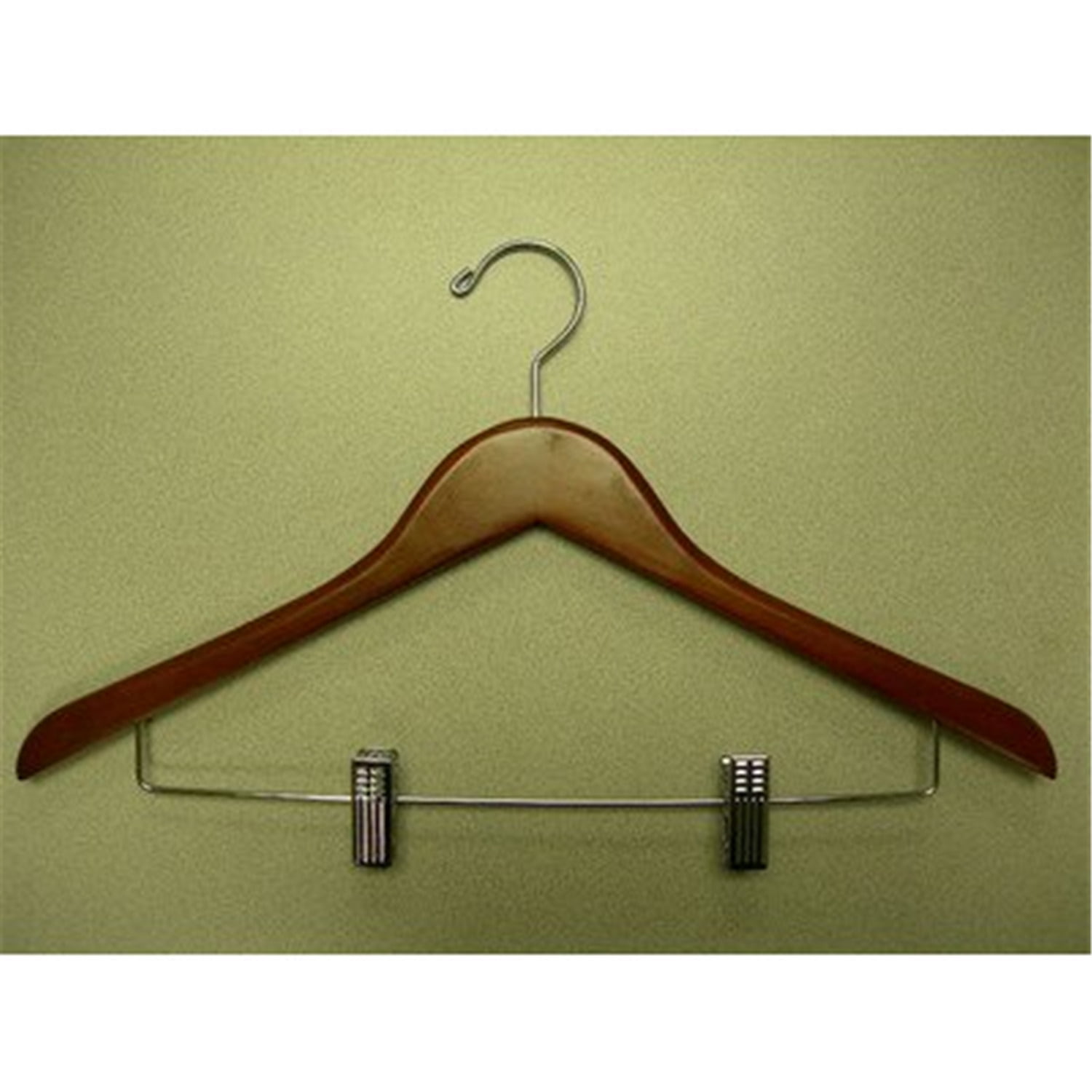 Genesis Flat Suit Hanger w Wire Clips - Set of 50 - Walmart.com