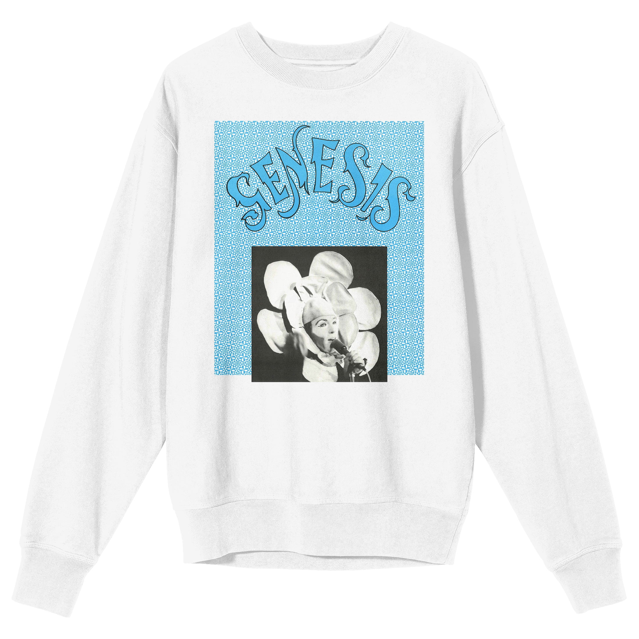 Genesis Flower Singer Crew Neck Long Sleeve White Adult Sweatshirt-XXL ...