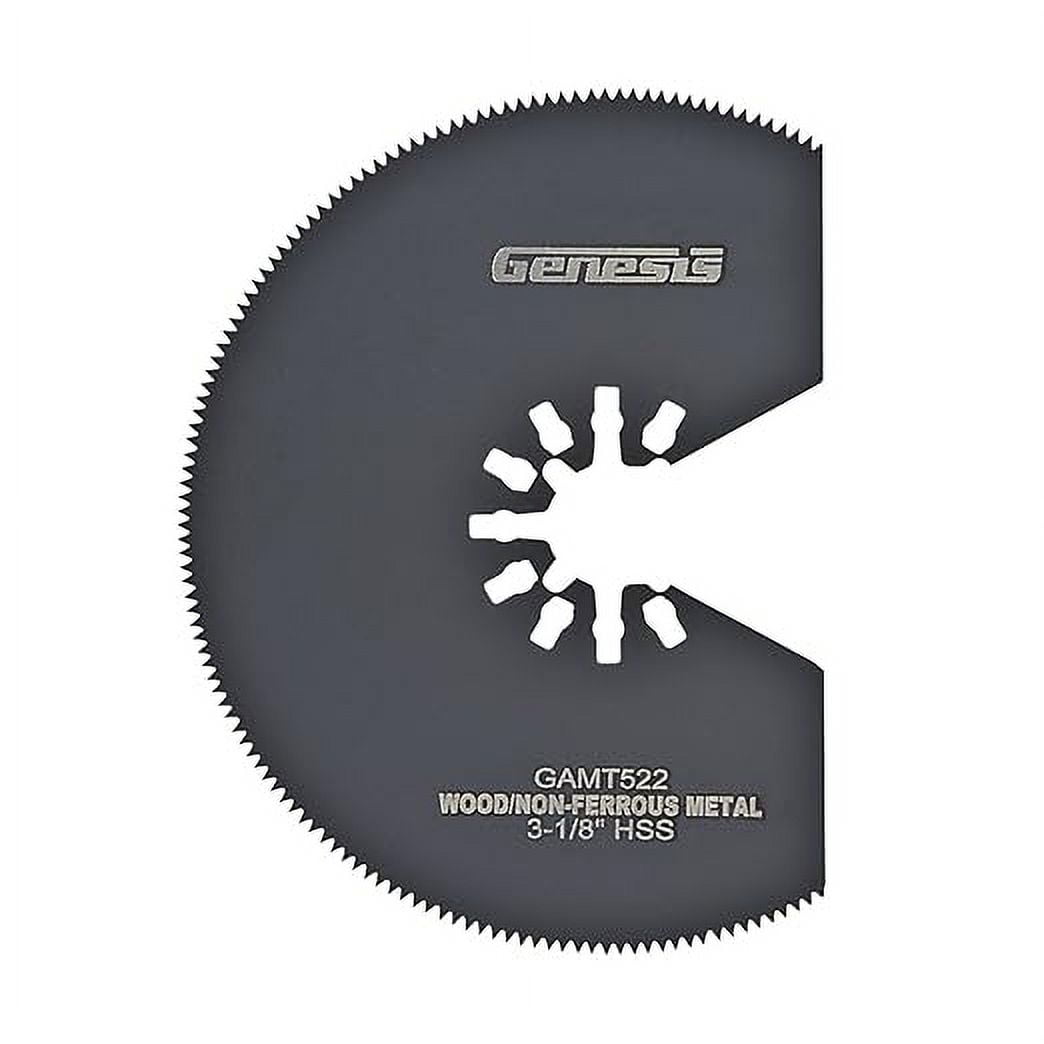 Genesis GAMT522 Universal Quick-Fit 3 1/8" HSS Segmented Oscillating ...