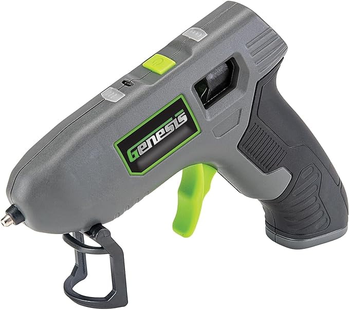Genesis GLGG04V2 Cordless Rechargeable Hot Glue Gun, Fast Preheating ...