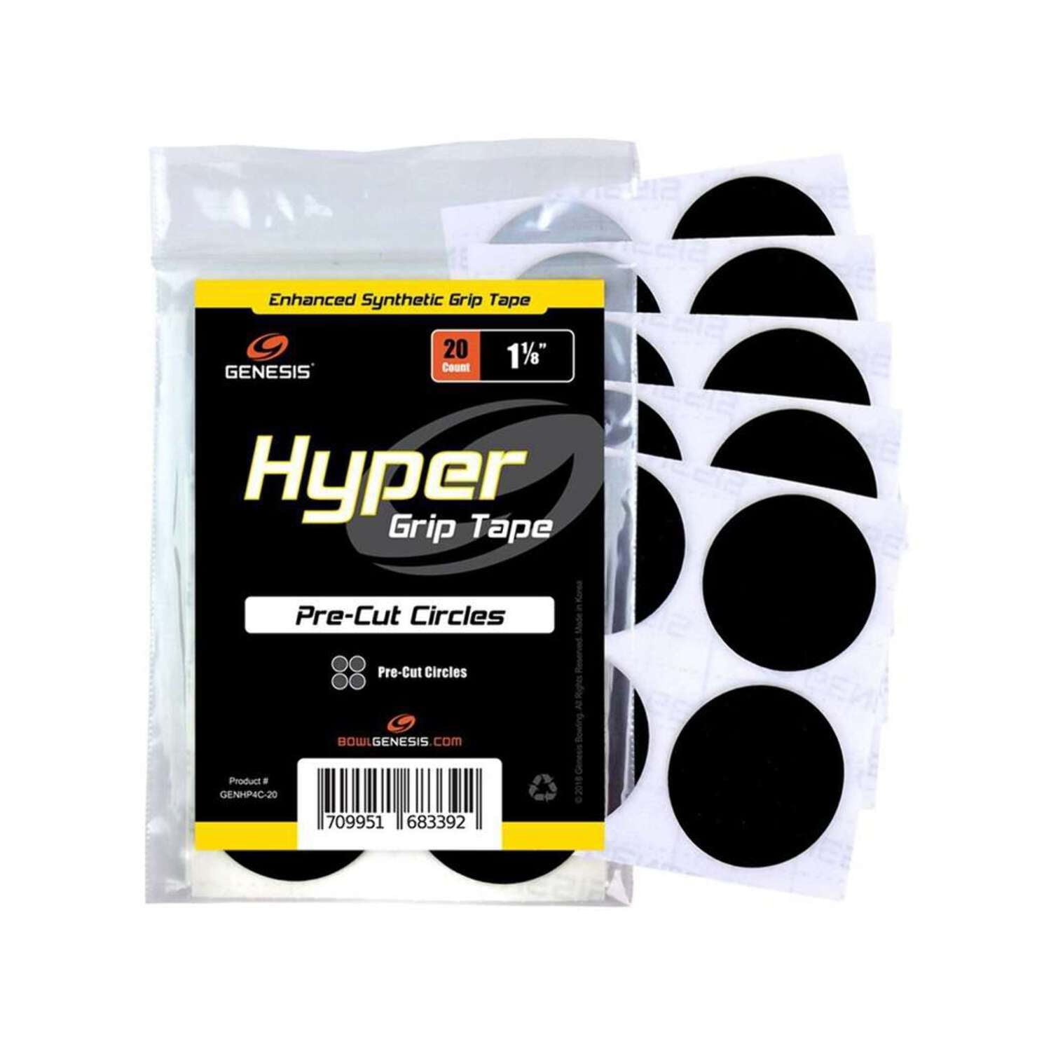 Genesis Hyper Grip Tape Precut Circles - 20 Count - Walmart.com