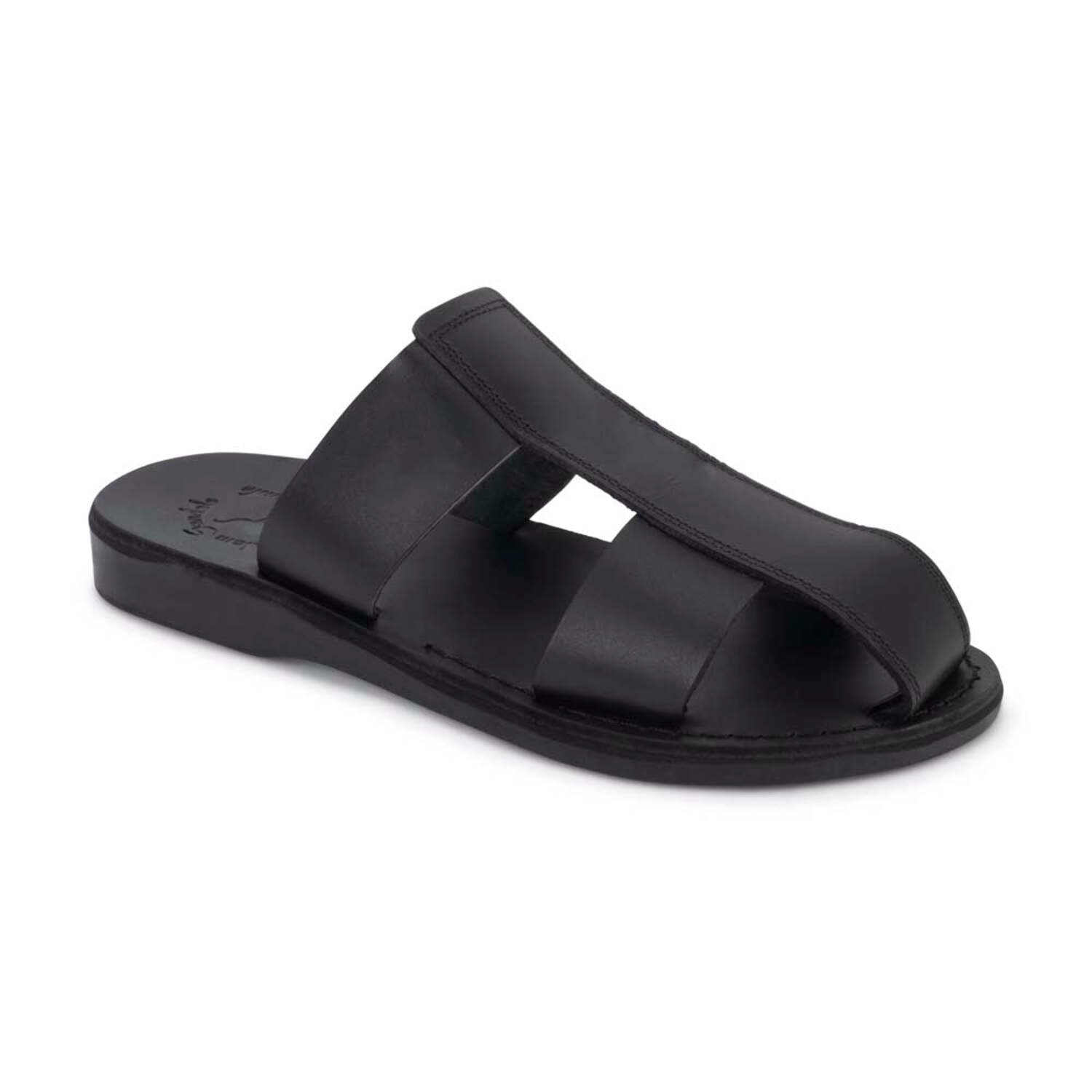Genesis - Leather Closed Toe Sandal | Black - Walmart.com