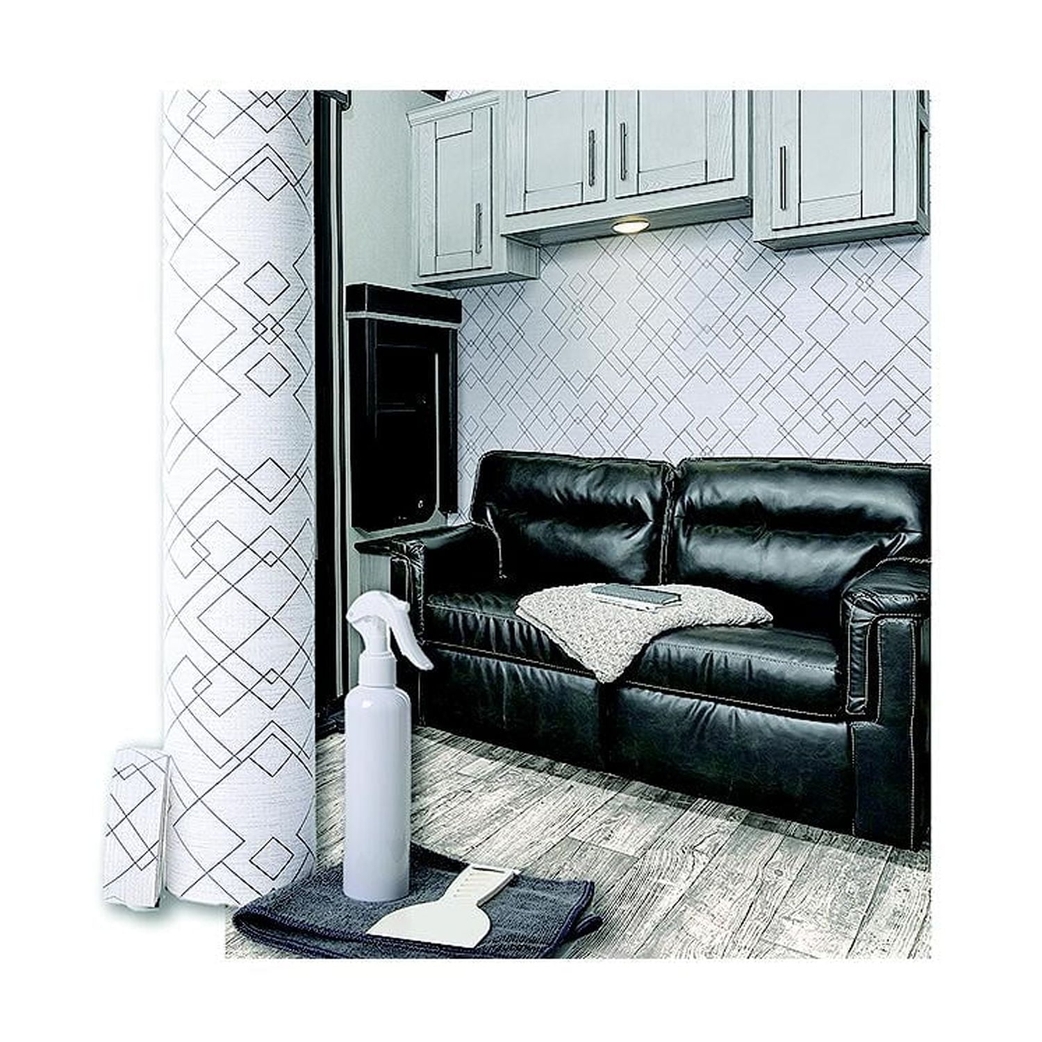 Genesis REVIVE Wall Covering Kit, Silver Prism, 2' x 50' - Walmart.com
