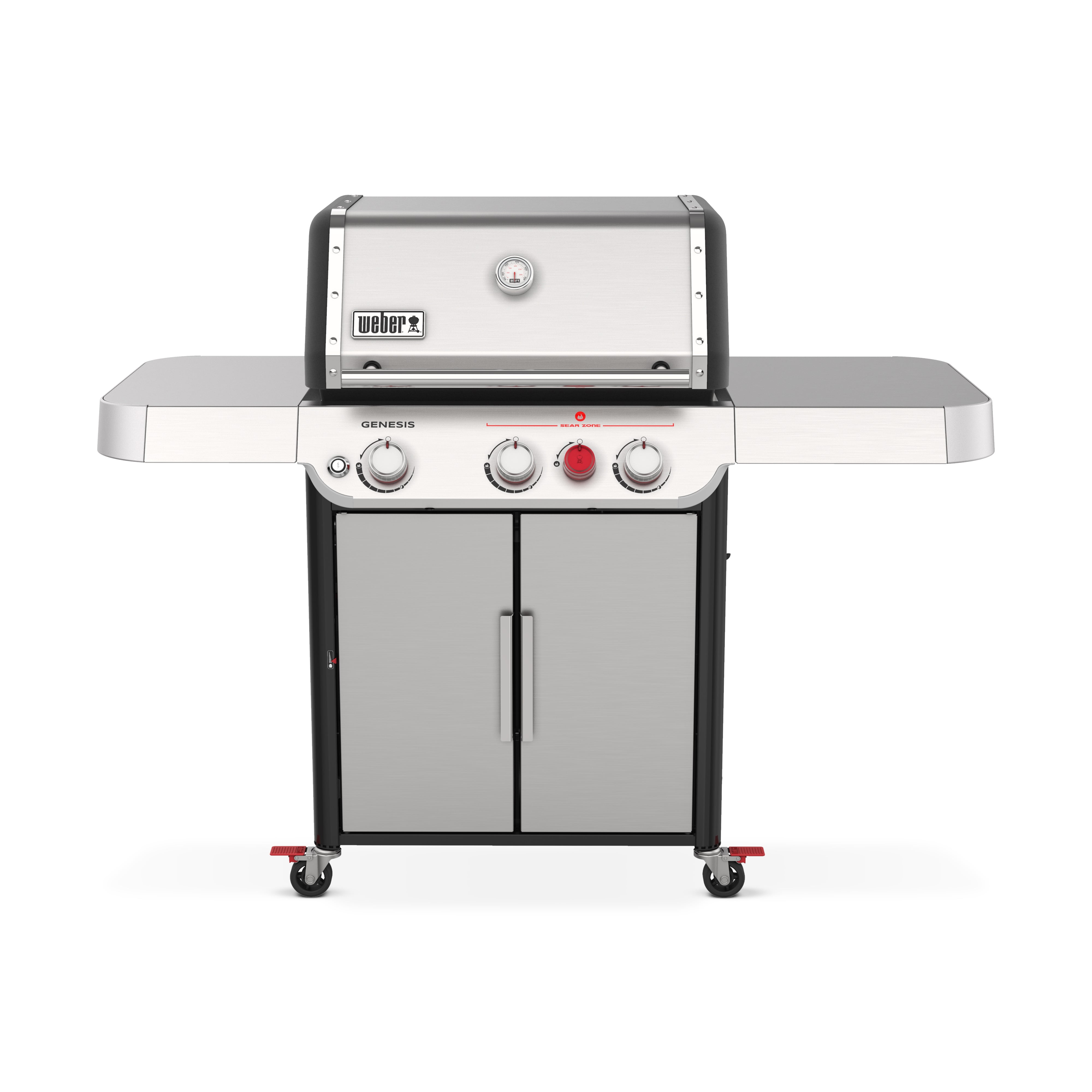 Weber Genesis S-325s 3-Burner Propane Gas Grill, Stainless Steel with ...