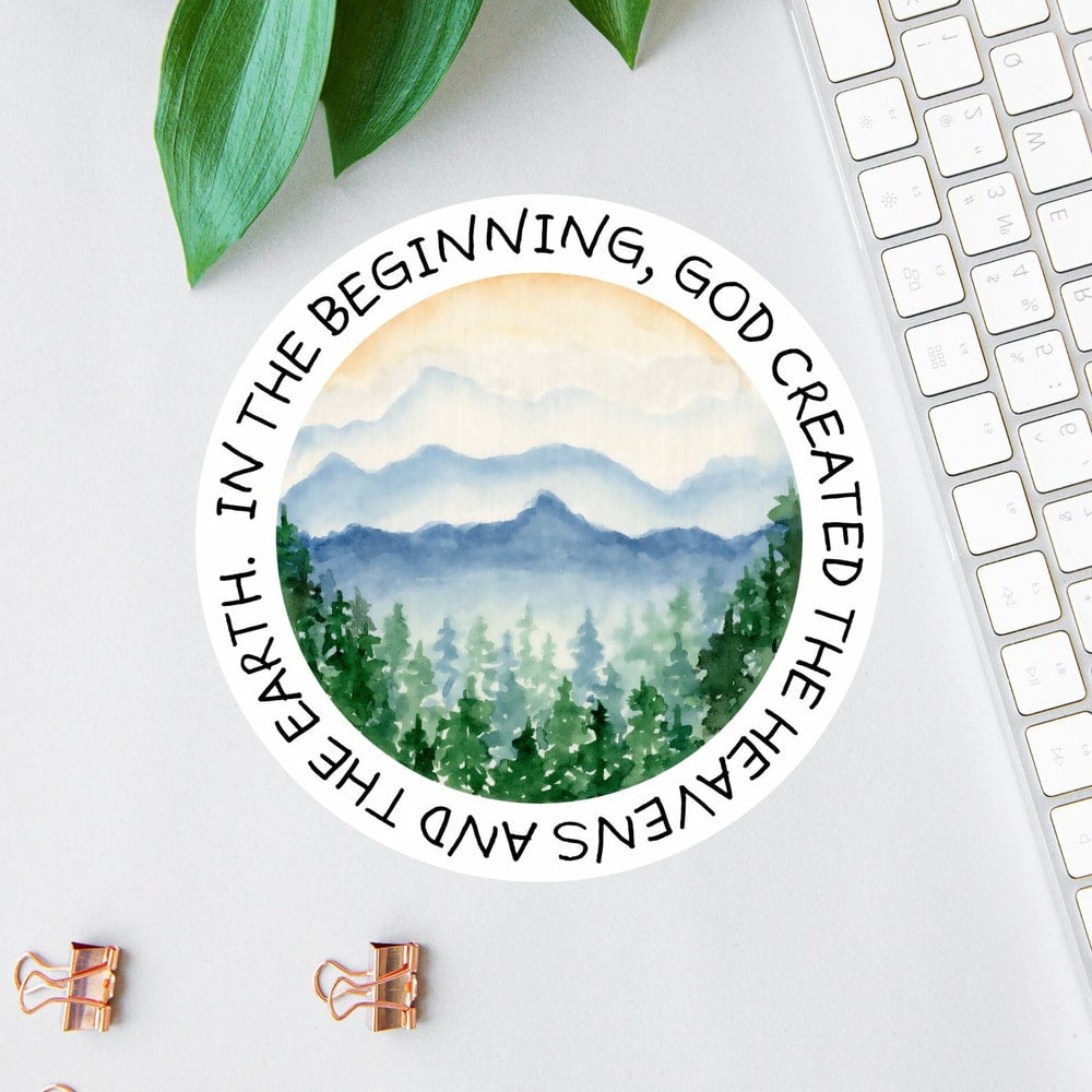 Genesis Sticker, Bible Sticker, Bible Journal Stickers, Scripture Phone ...