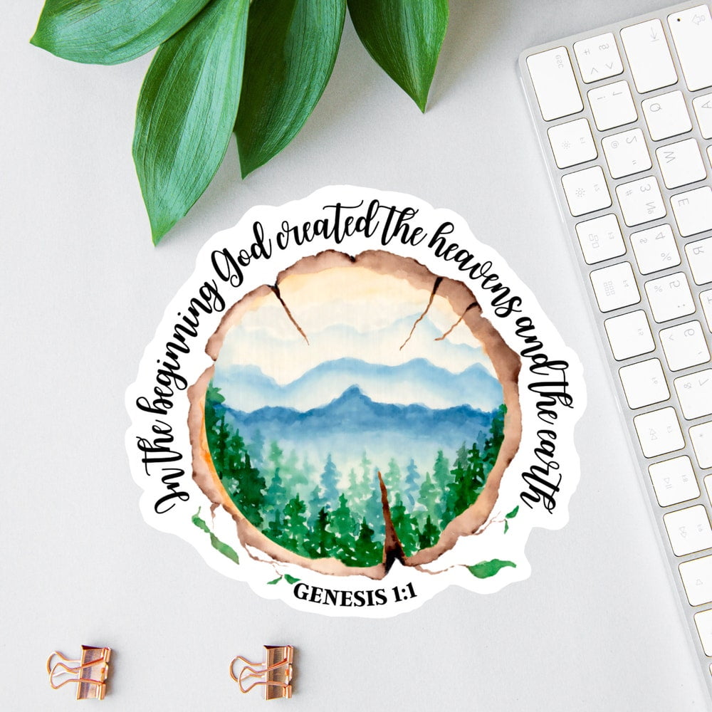 Genesis Sticker, Bible Sticker, Bible Journal Stickers, Scripture Phone ...