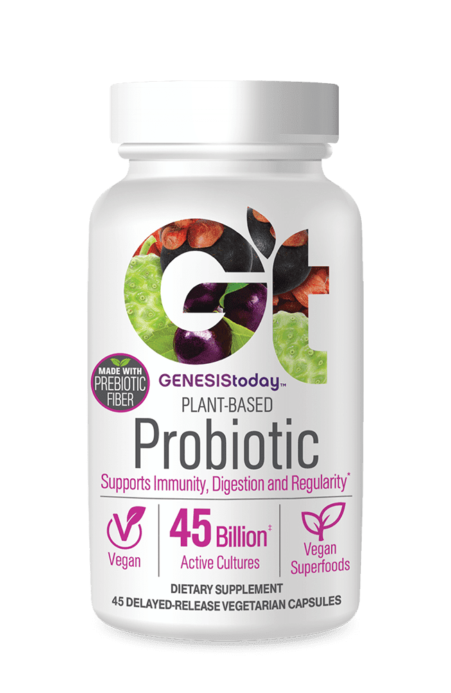 Genesis Today PLANT-BASED PROBIOTIC Immunity Digestion 45 Capsules ...