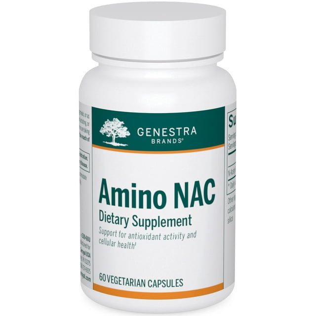 Genestra Brands - Amino NAC - Vegan N-Acetyl-L-Cysteine Formula - 60 ...