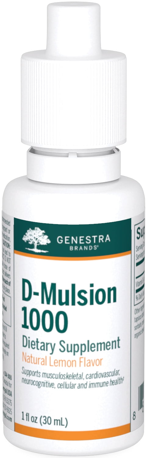 Genestra D-Mulsion 1000 Vitamin D | Cardiovascular, Bone, Immune ...