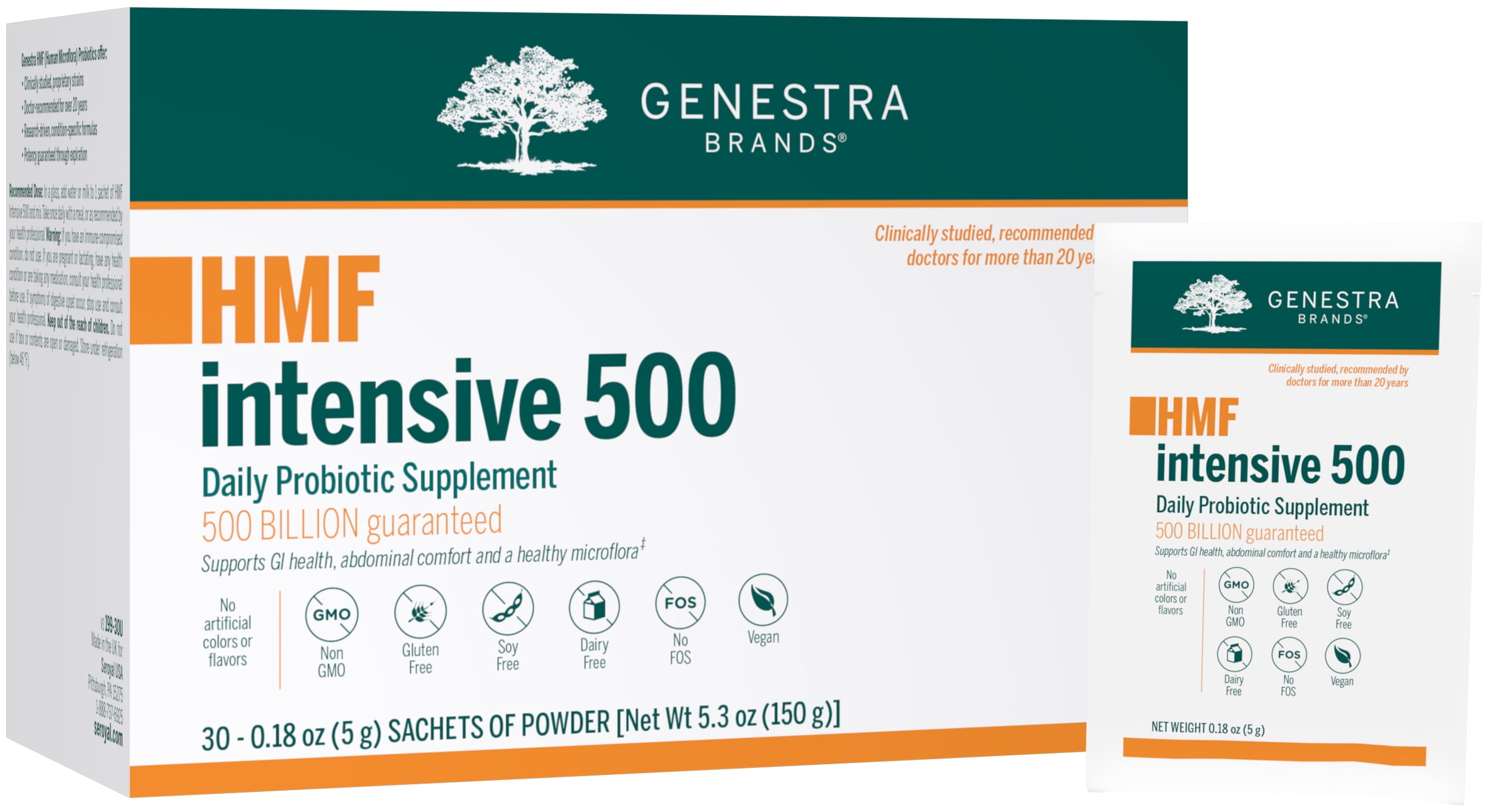 Genestra Brands HMF Intensive 500 | Highly Concentrated Probiotic ...