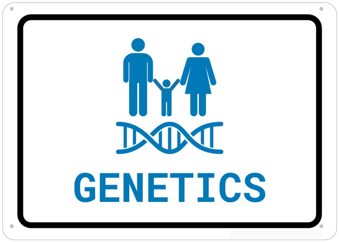 Genetics Sign 8"X12" Rust Free Aluminum Signs Outdoor, Metal Tin Sign ...
