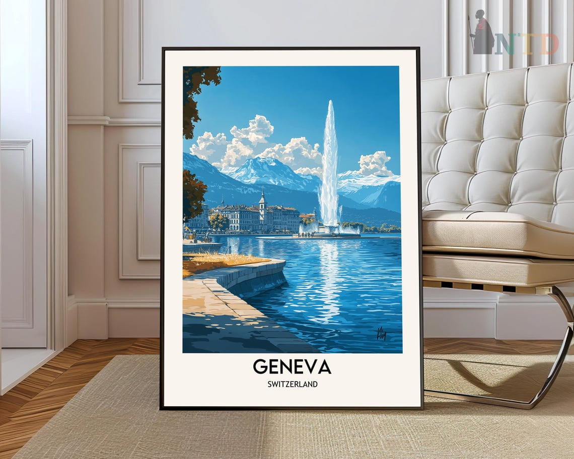 Geneva Print, Genevageneva Poster, Geneva Photo, Geneva Poster Print ...