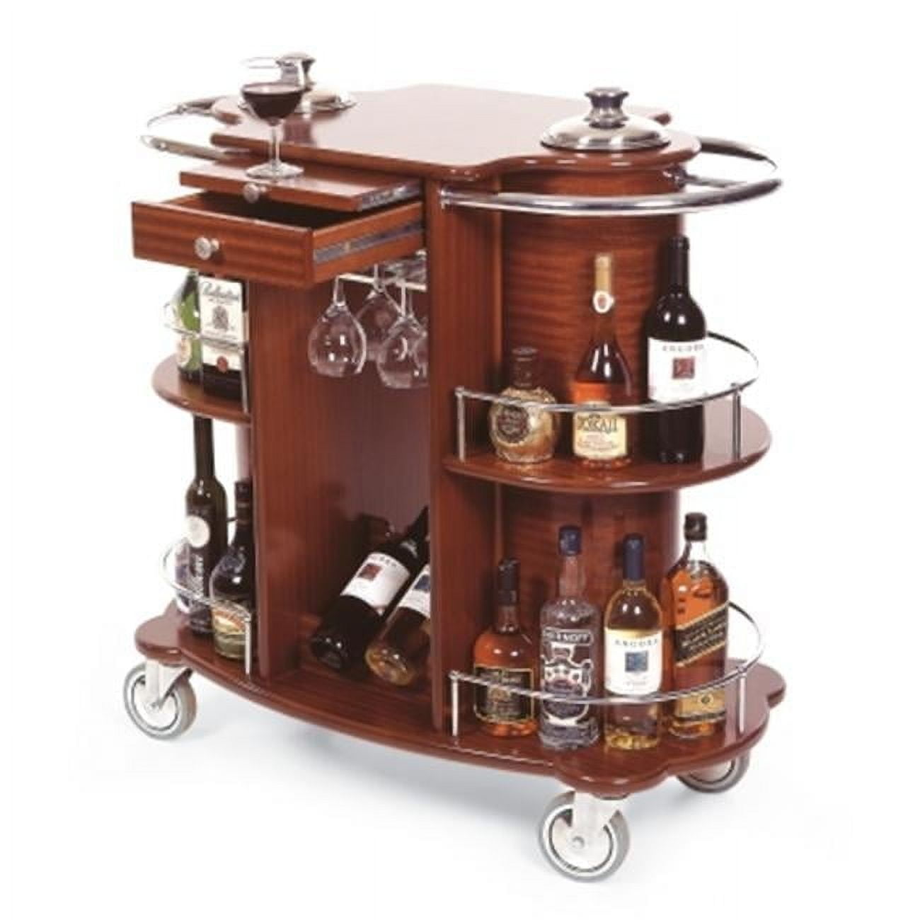 Geneva Signature Wine-Liquor Cart - Bordeaux - Walmart.com