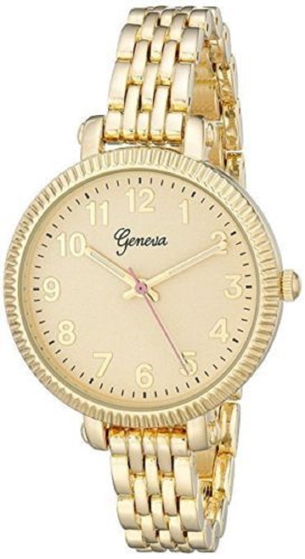 Geneva Women's 2439A-GEN Analog Display Analog Quartz Gold Watch ...