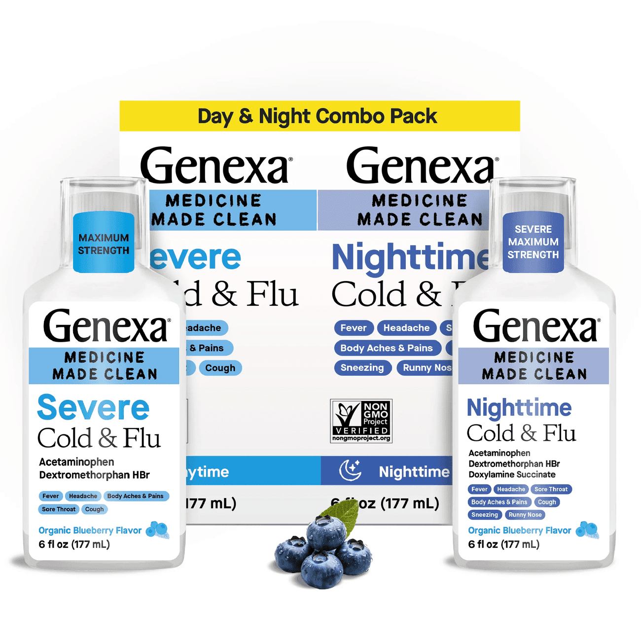 Genexa Daytime & Nightime Severe Cold & Flu Combo Pack - Walmart.com