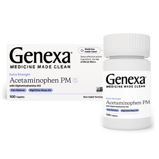 Genexa Extra Strength Acetaminophen Pain Relief & Fever Reducer Caplets ...