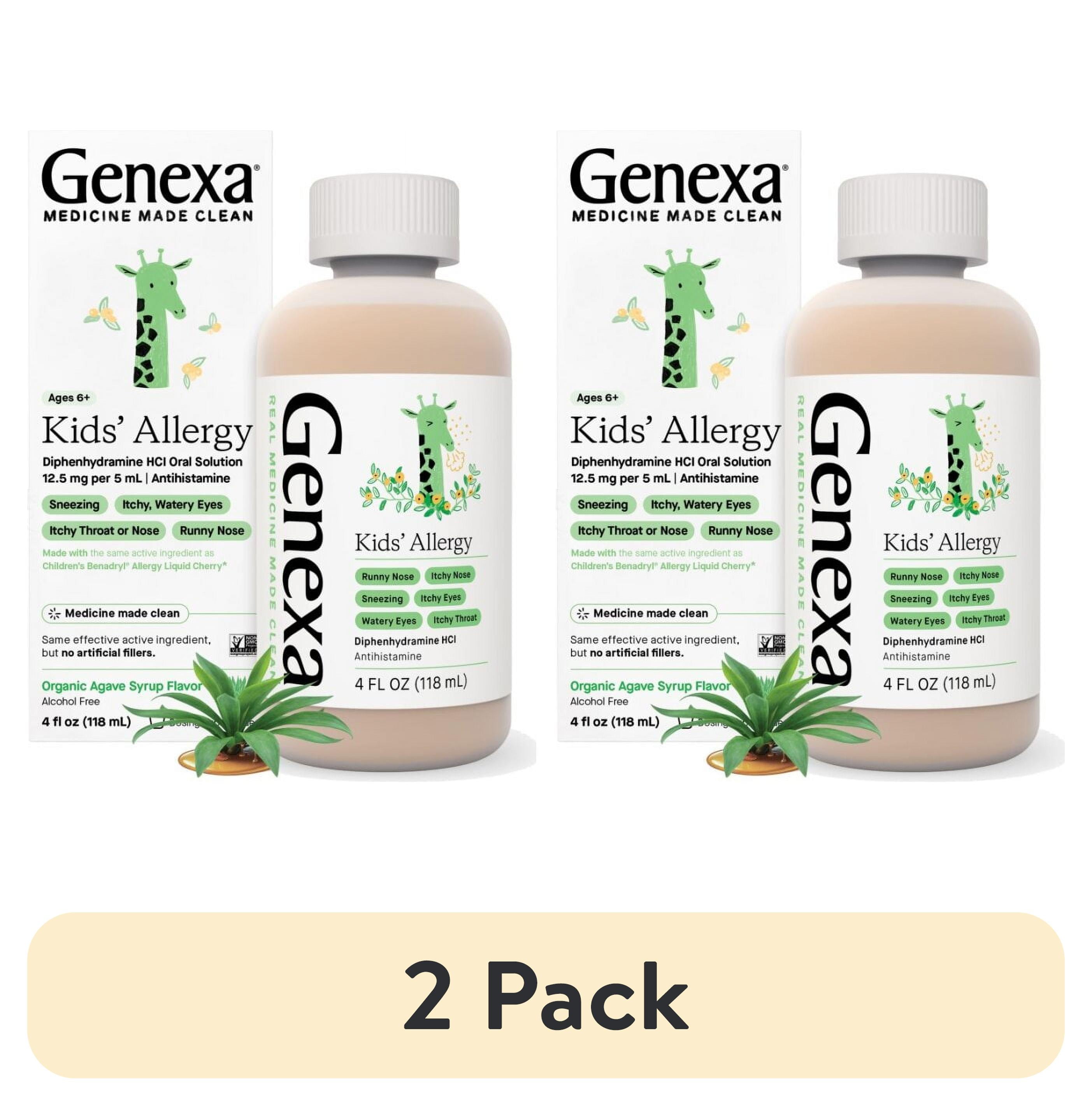 (2 pack) Genexa Kids’ Allergy Relief, Zero Artificial Additives ...