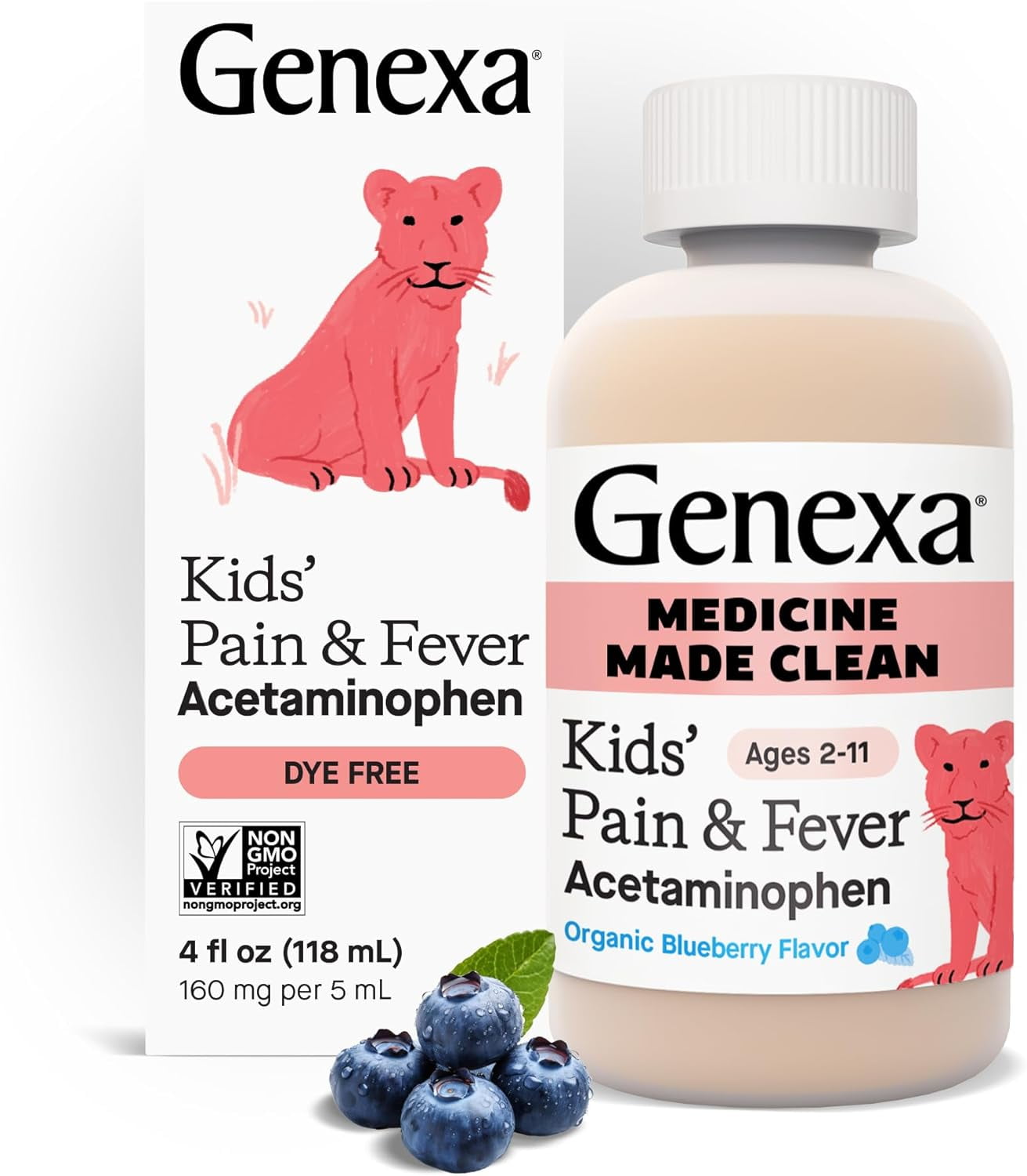 Genexa Kids Pain And Fever Syrup, 4 Oz, 2 Pack - Walmart.com
