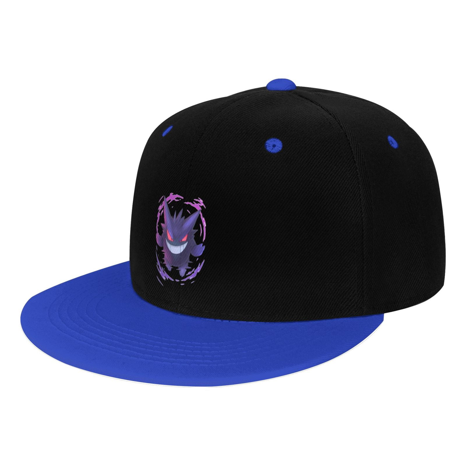 Gengar Anime Adult Flat Brim Color Hip Hop Hat Dad Hat Baseball Cap For ...