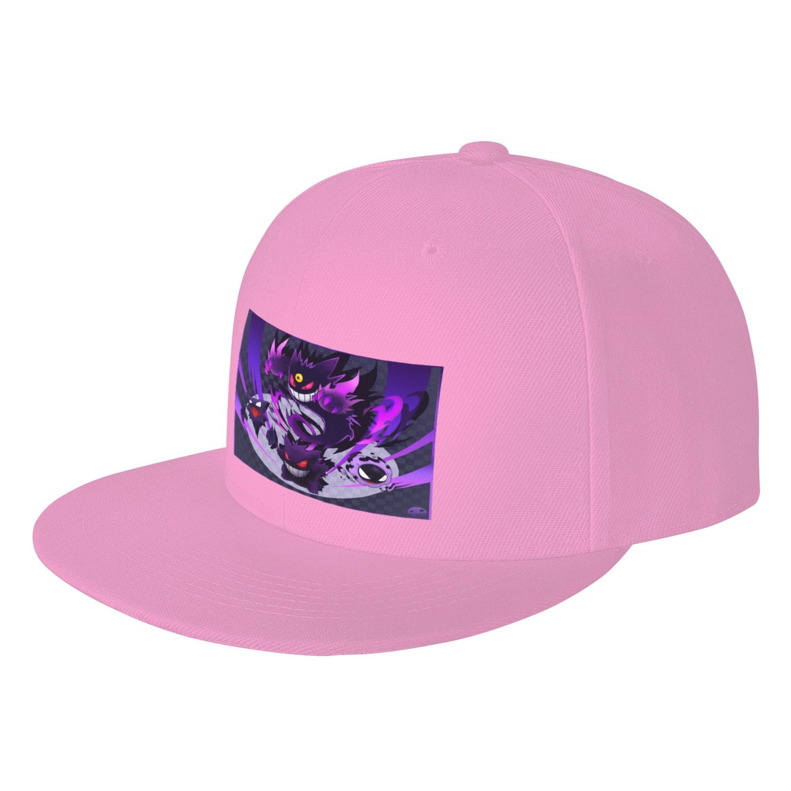 Gengar Anime Adult Flat Brim Hip Hop Hat Dad Hat Baseball Cap For Men ...