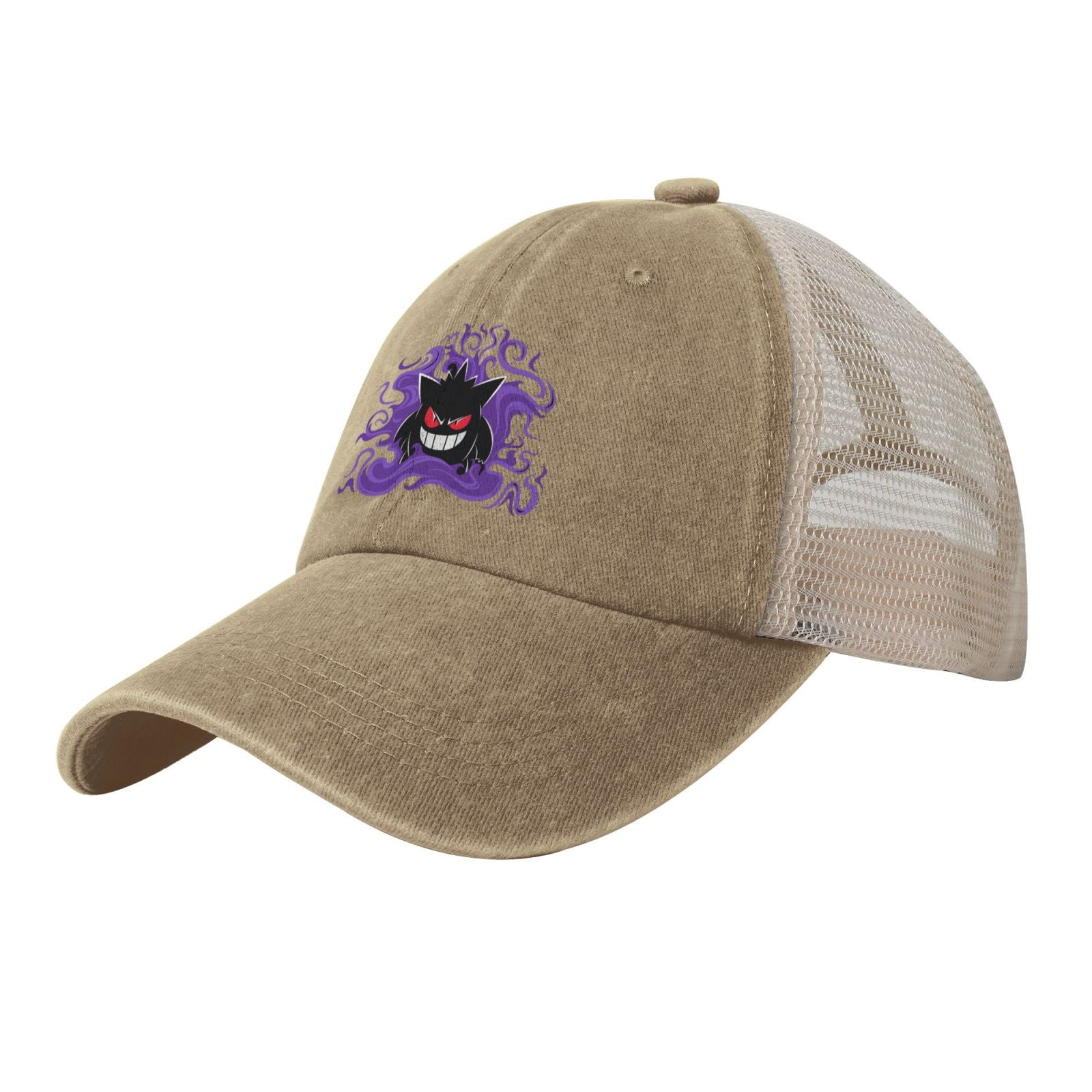 Gengar Anime Cowboy Mesh Baseball Cap Vintage Classic Trucker Hat For ...