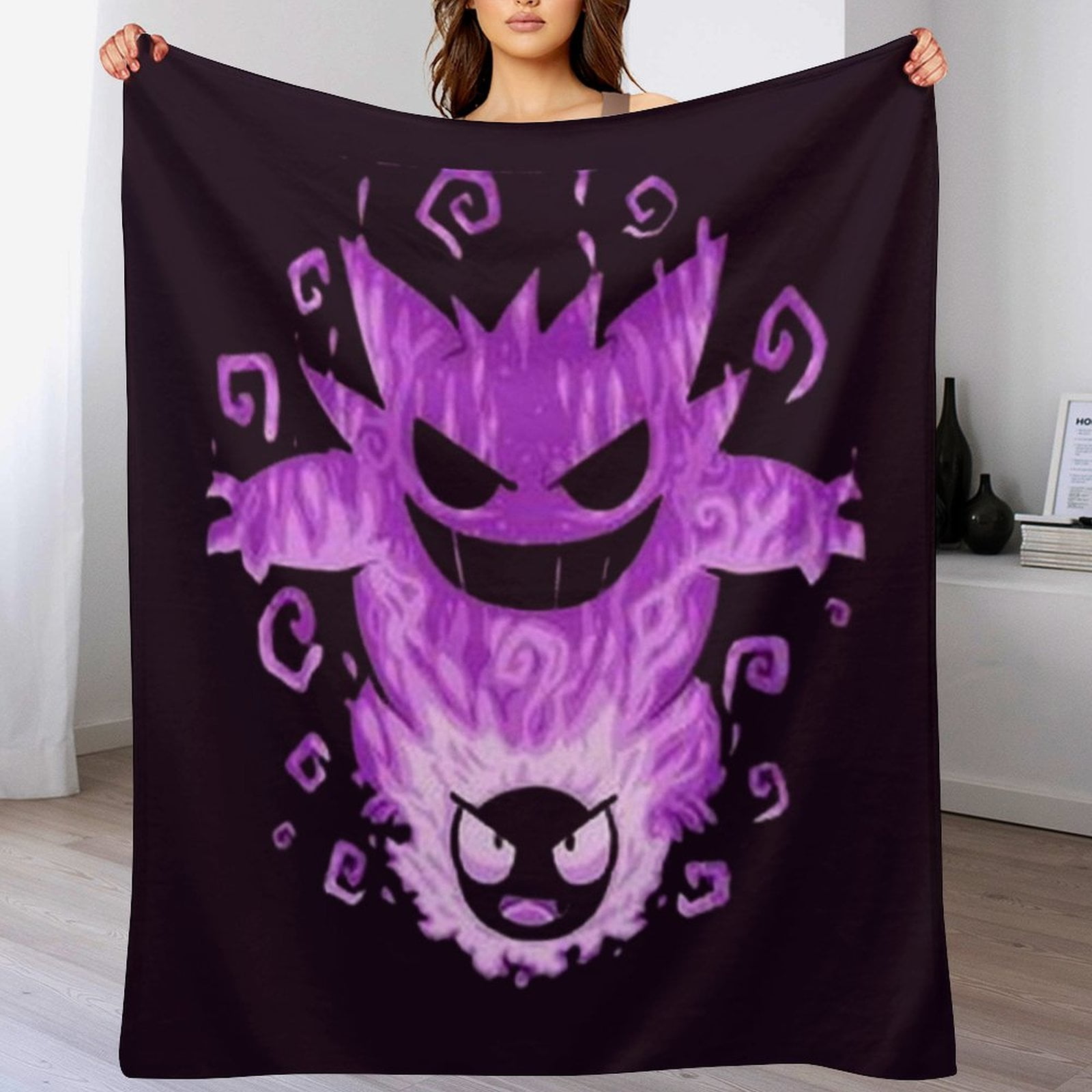 Gengar Blanket Super Soft Throw Blanket Lightweight Blanket for Men ...