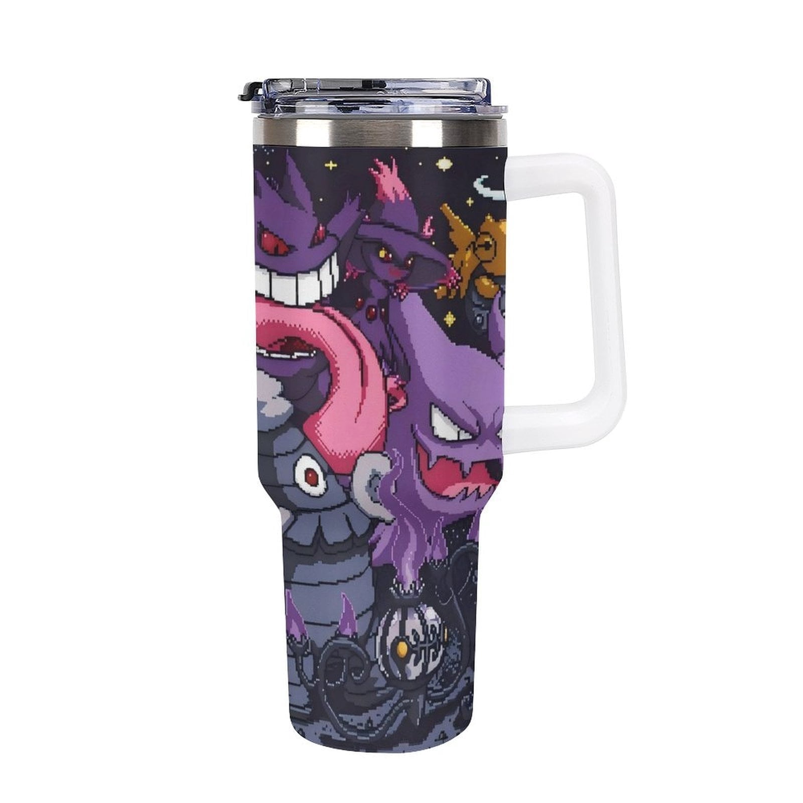 Gengar Car Cup Stainless Steel Thermos Cup with Handle 40oz - Walmart.com