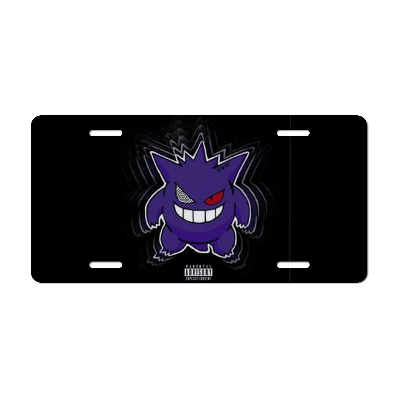 Gengar Car License Plate Cute Anime License Plate Covers Holder ...