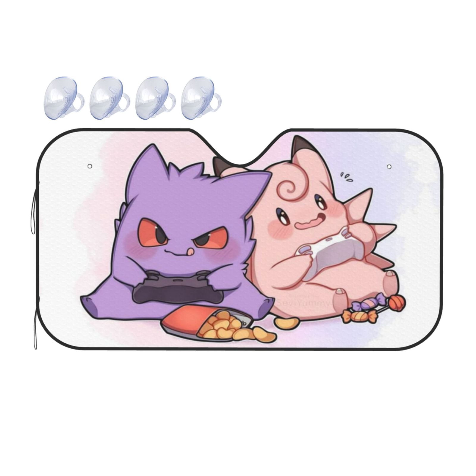 Gengar Car Windshield Sun Shade Sunshade for Car Window Car Sun Shade ...