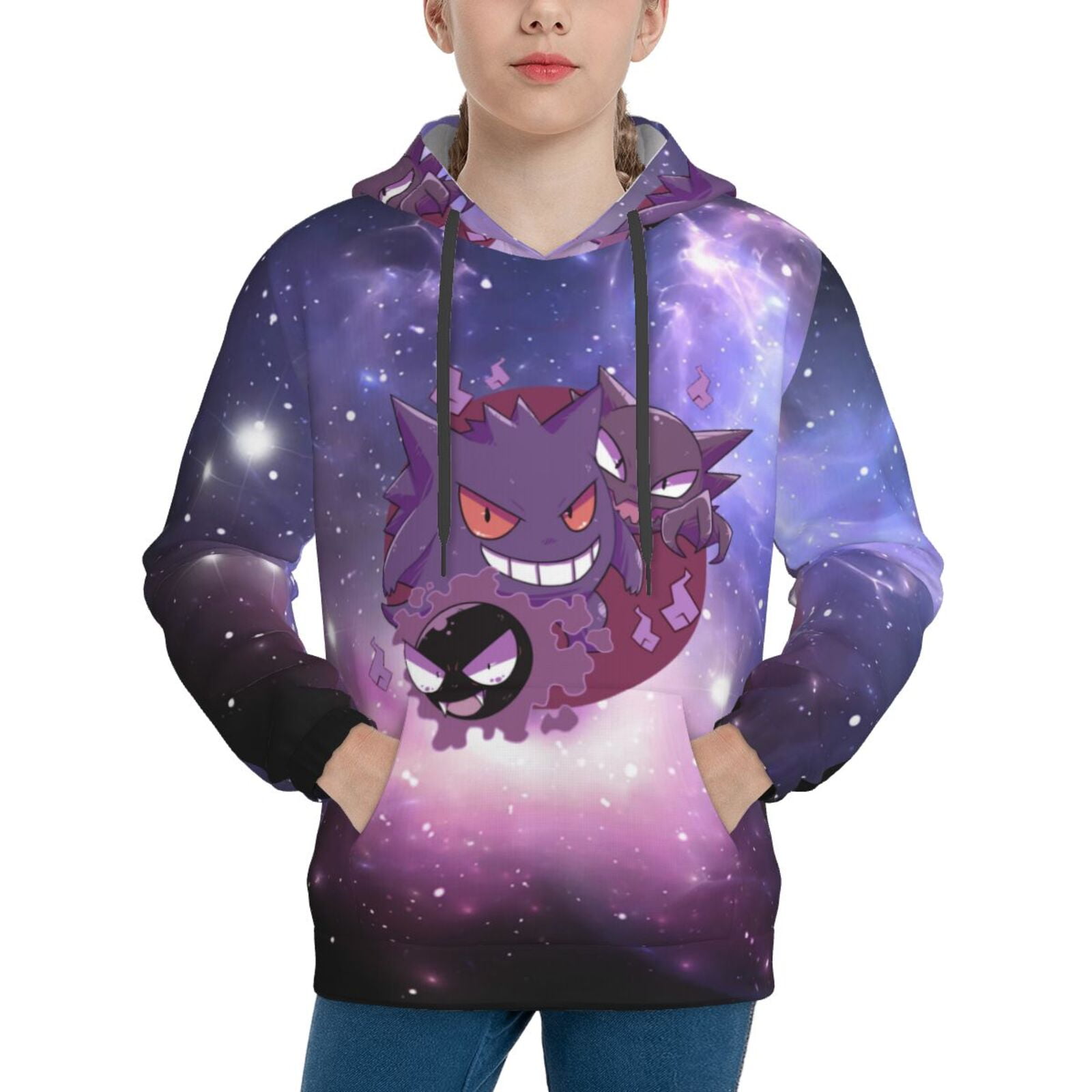 Gengar Evolutions Youth Sweatshirt Hoodies Pullover 3D Print Novelty ...