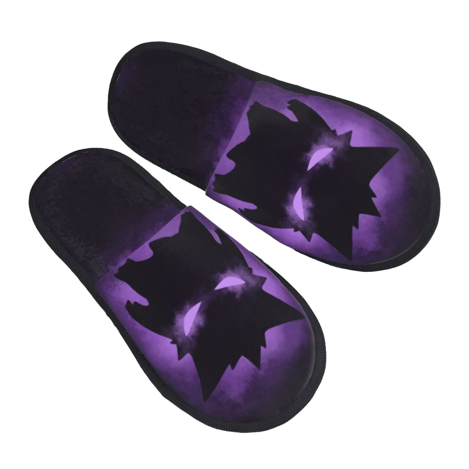 Gengar Furry Slippers For Men Women Fuzzy House Slippers Winter Anti ...