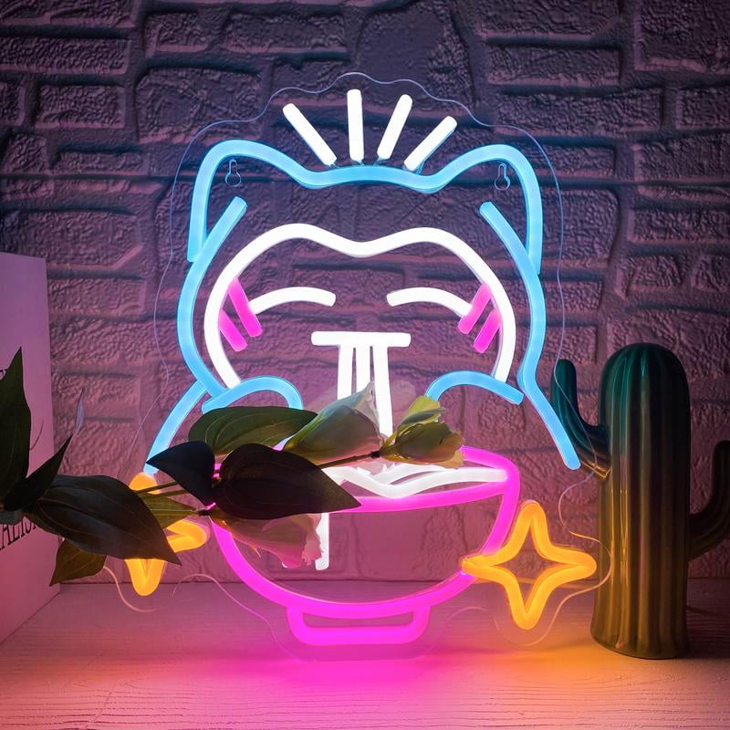 Gengar Ghost Led Neon Sign USB Powered for Kids Room Decor,Gamer Neon ...