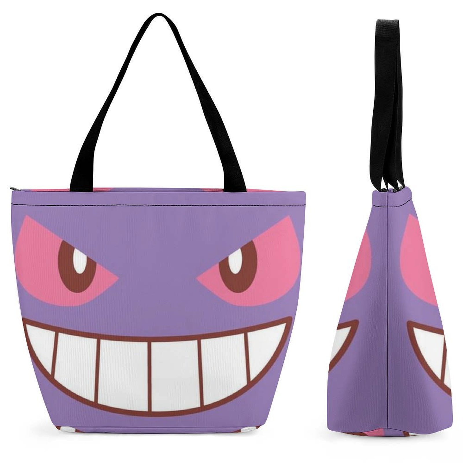 Gengar Handbag Anime Zipper Shopping Bag Gengar Merch - Walmart.com