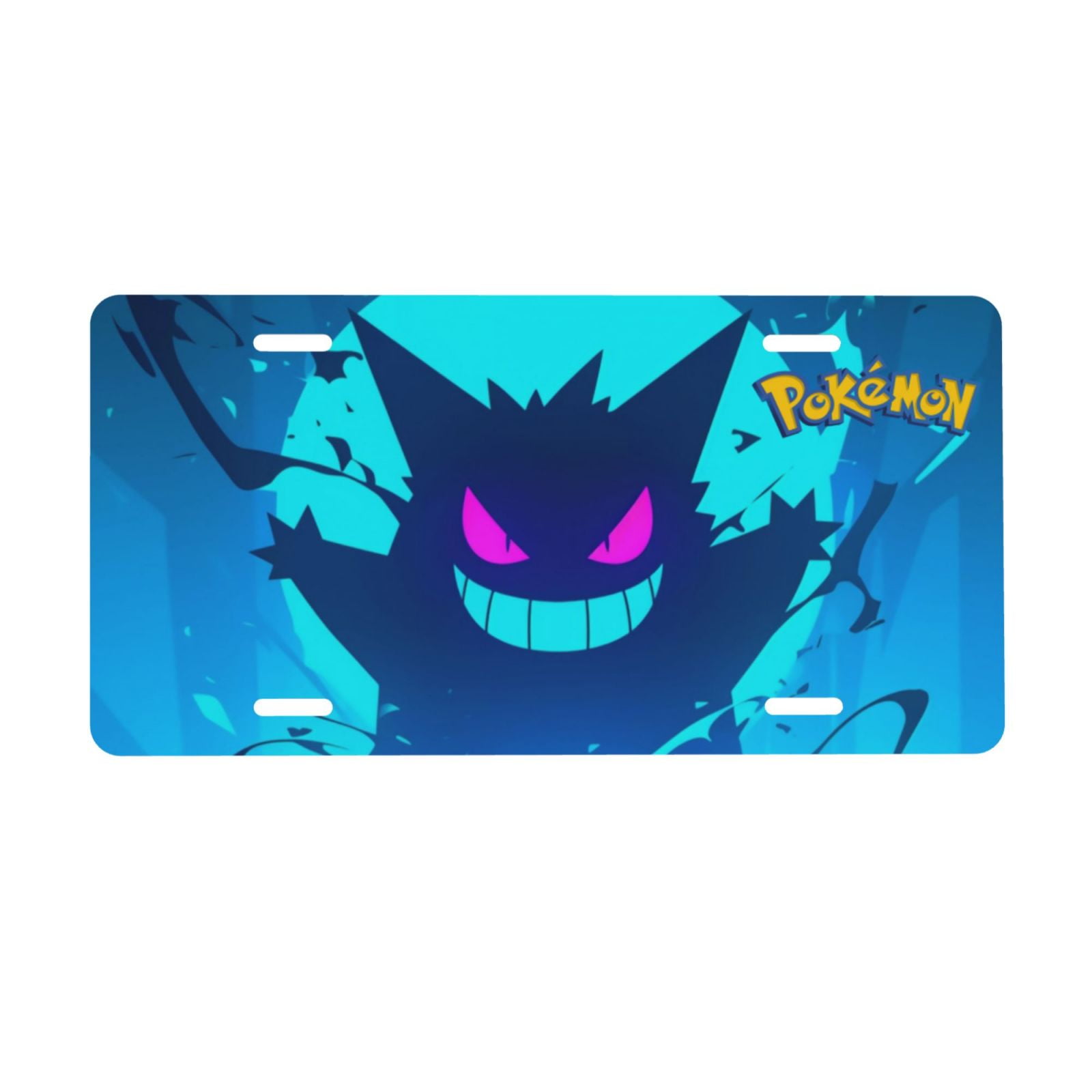 Gengar License Plate, Car Front License Plates With 4 Holes, Metal Car ...