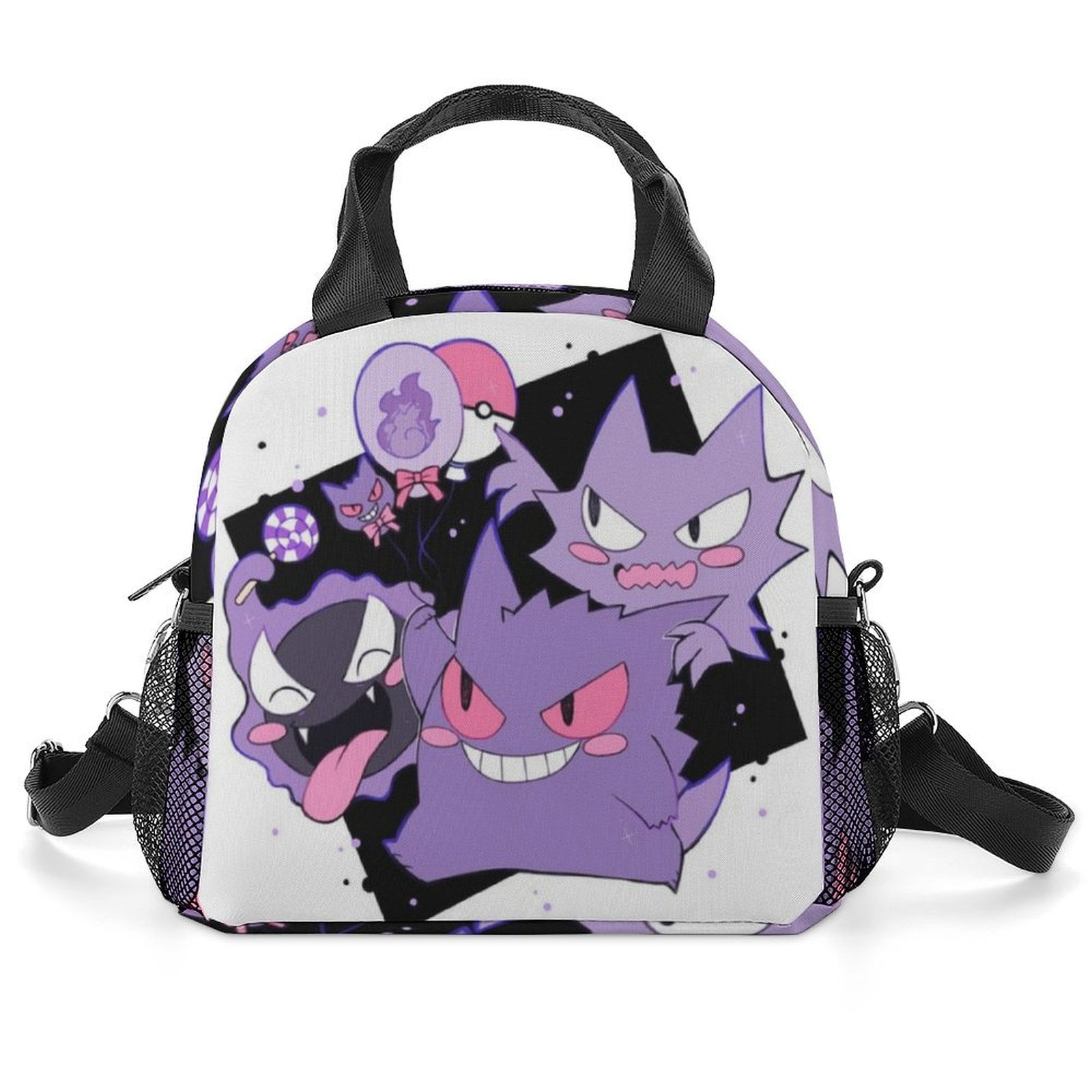 Gengar Lunch Bag Insulated Crossbody Anime for Work Picnic Travel Gift ...