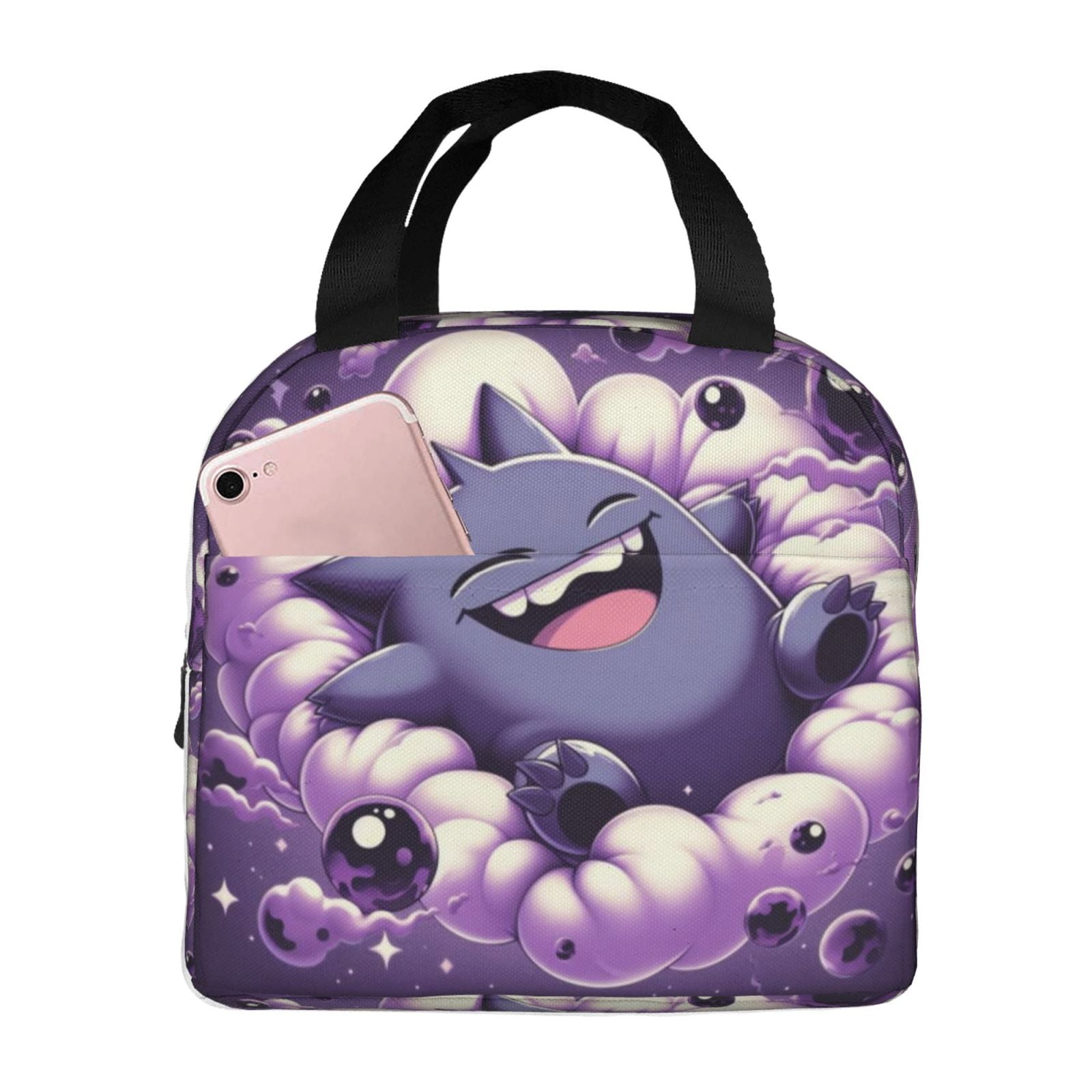 Gengar Lunch Bags Insulated Lunch Box Reusable Cooler Tote Bag with ...