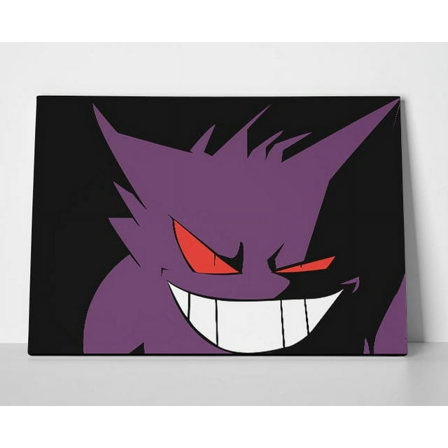 Gengar Pokemon Poster or Wrapped Canvas - Walmart.com