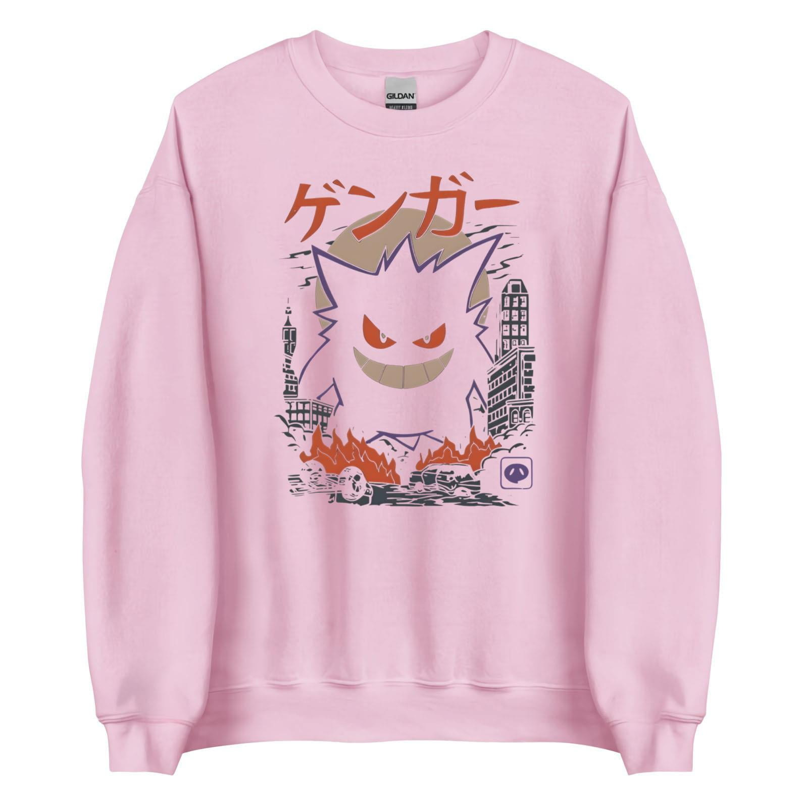 Gengar Shirts, Dark Ghost Kaiju Japanese Style Shirts, Japanese An.im.e ...