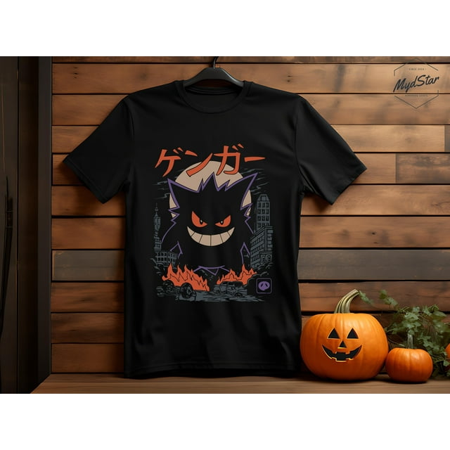 Gengar Shirts, Dark Ghost Kaiju Japanese Style Shirts, Japanese Anime ...