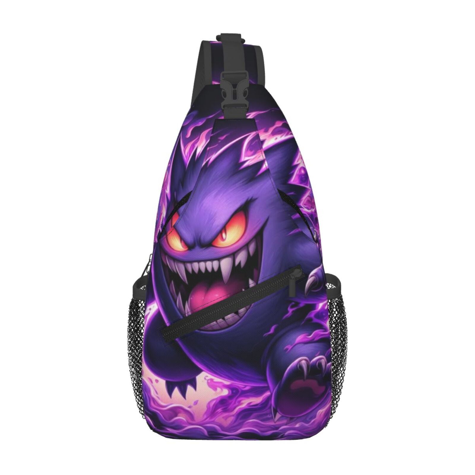 Gengar Sling Bag Cross body Backpack for Women Men Hiking Travel Bag ...